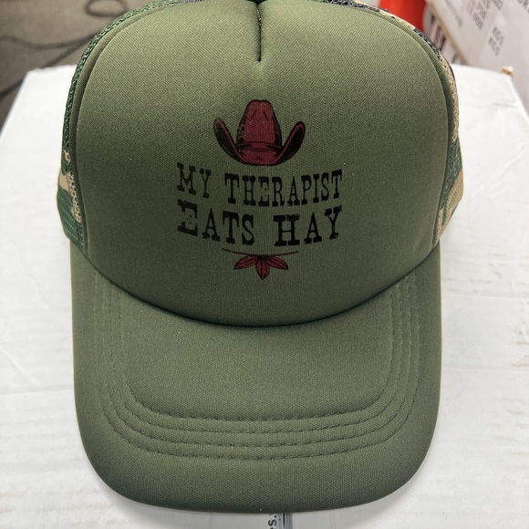 Accessories | My Therapist Eats Hay Camo Mesh Trucker Hat | Poshmark